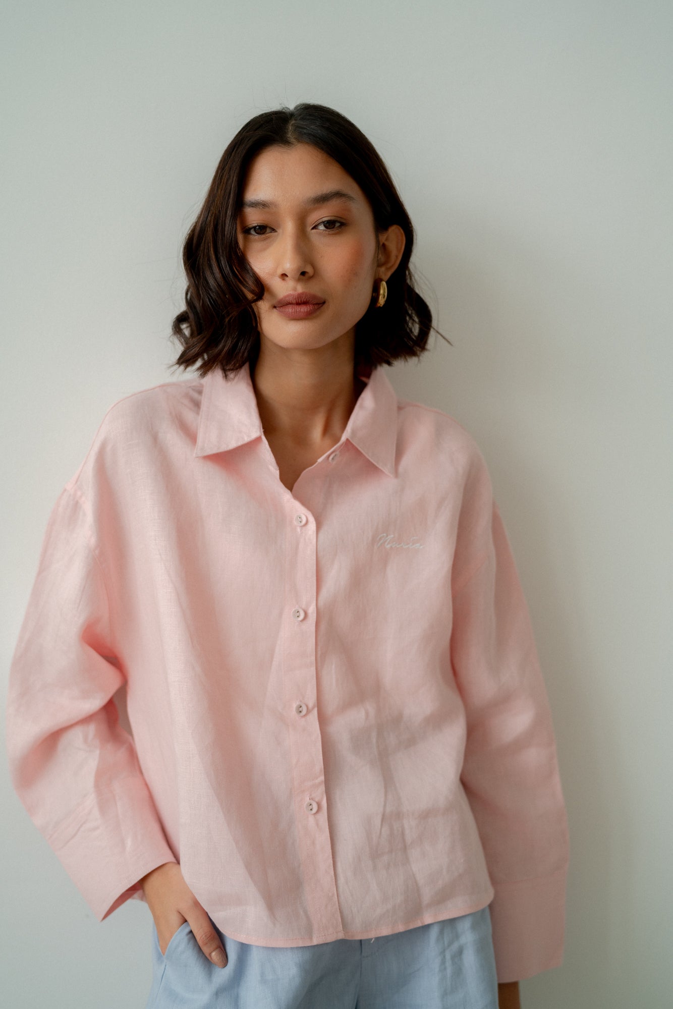 Bae Long Sleeve Top in Pink – Nuria