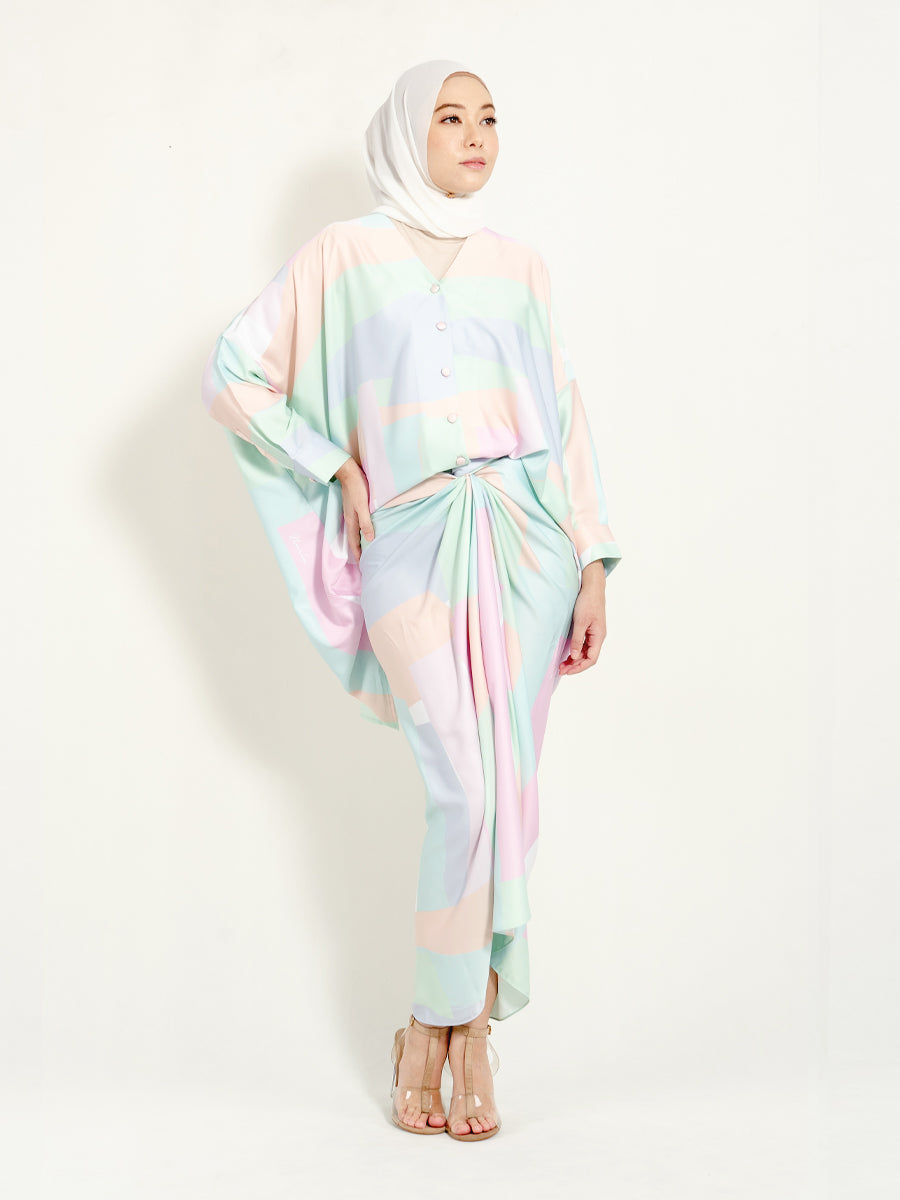 Pareo Pastel Green Geometry – Nuria