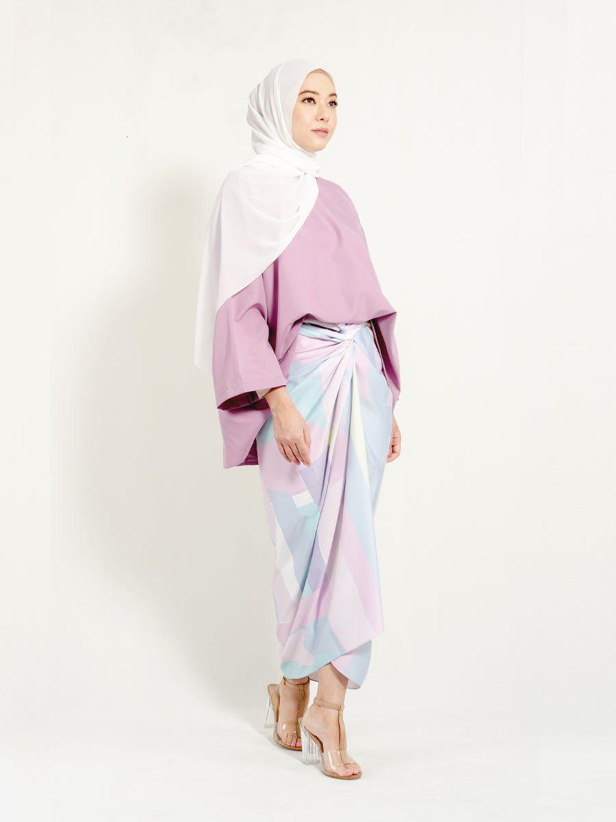 Pareo Pastel Purple Geometry – Nuria